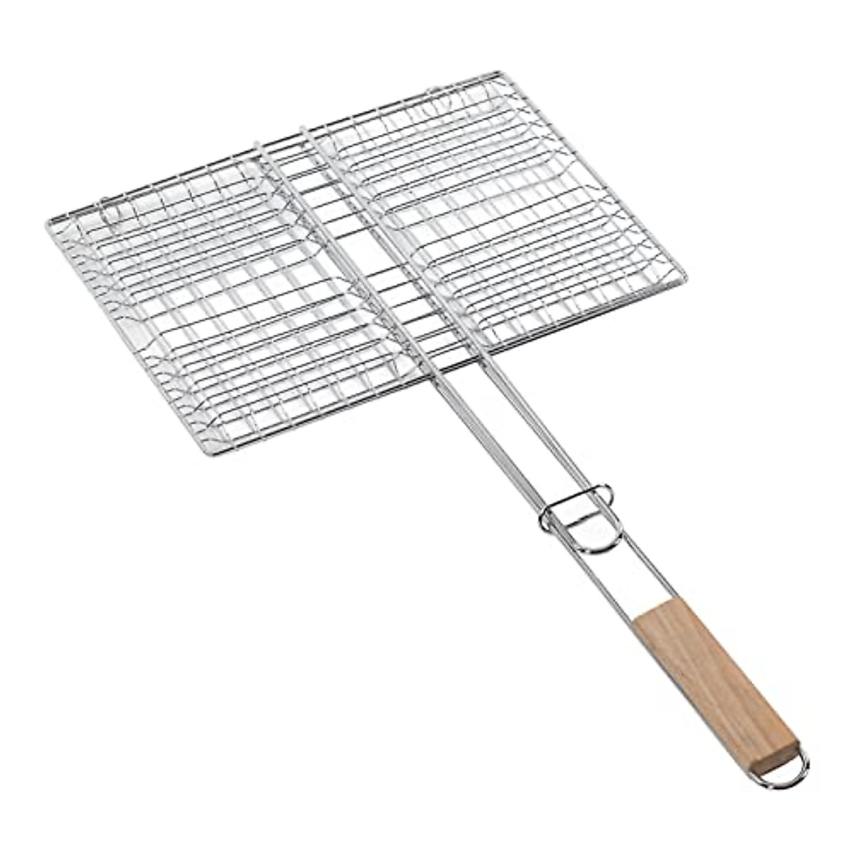 RvSky Garden kit BBQ Grill Basket Stainless Steel Rustproof Multipurpose Fish Grill Basket for Outdoor