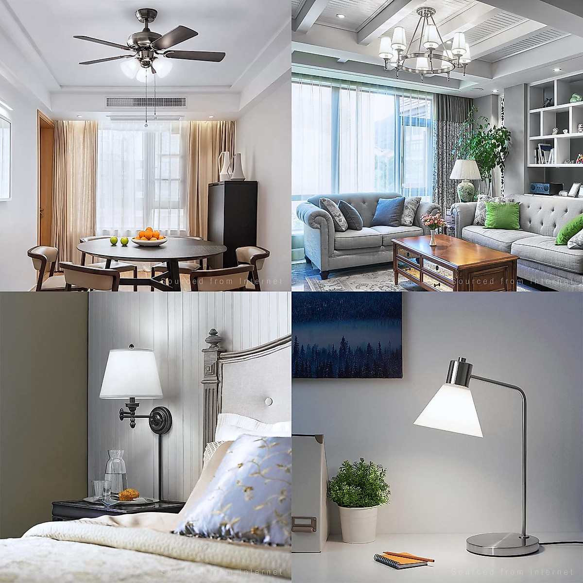 TORCHSTAR 5.5W A15 LED Bulbs 40 Watt Equivalent Dimmable, 5000K Daylight, E26 Medium Base, G45 Bulb Shape, LED Light Bulb for Ceiling Fan, UL listied, Pack of 6