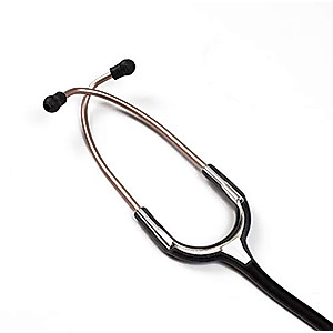 ADC Adscope Lite 619 Ultra Lightweight Clinician Stethoscope with Tunable AFD Technology, Lifetime Warranty, Rose Gold with Black Tubing