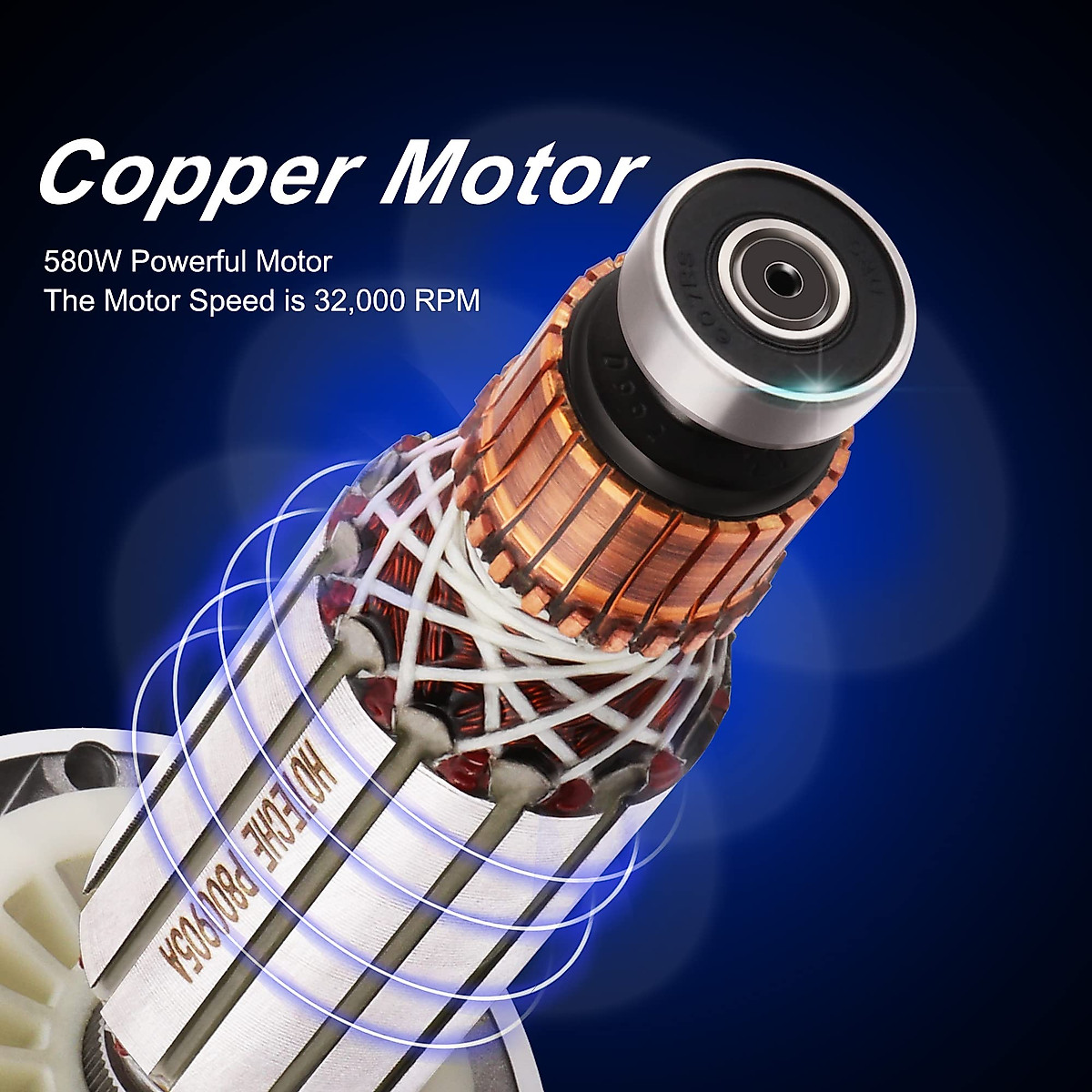 Hoteche Cpmpact Router 4.8-Amp/580W Wood Trimmer Fixed Base Electric Palm Router with 1/4" Collet for Wood Working Slotting, Trimming, Carving