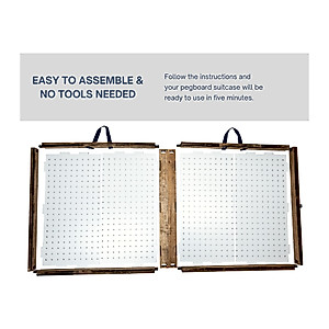 Unroofed&Sky Portable Pegboard Display Stand for Craft Shows - Paparazzi Jewelry Display White