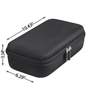Hermitshell Hard Case Storage Bag for Waterpik Cordless Advanced 2.0 Water Flosser WP-580 WP-582 WP-583 WP-587(Black)