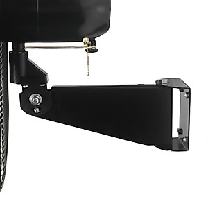 KEN BROWN 30 Inch Industrial Oscillating Wall Mount Fan 9500CFM,Heavy Duty Metal,High Velocity,2 Speed,Black