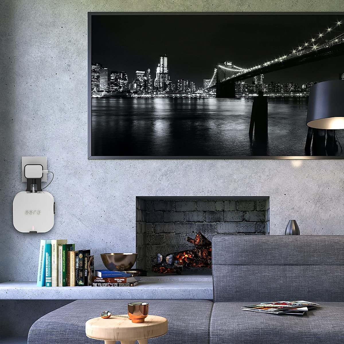 Simple and Sturdy Wall Mount for The Eero Pro 6 tri-Band mesh Wi-Fi 6 System, a Space-Saving Solution That ensures Clean Cable Management and Keeps Everything Neat and Tidy (Black)