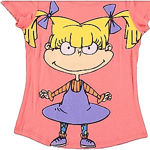Girls Angelica Rugrats T-Shirt - Girls 4-16 Coral