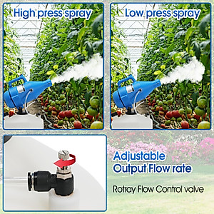 4.5L (1.2 Gallon) Electric ULV Portable Fogger Sprayer Machine Spraying Distance 30ft with 16.4ft Cord Atomizer Mist Cold Fogger for Home,Hotel,Church,School,Lawn and Garden