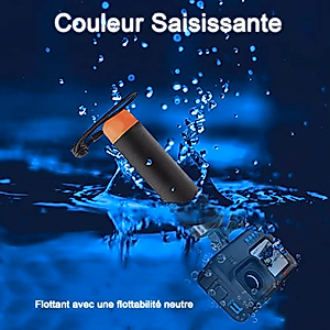 FitStill Waterproof Monopod Floating Hand Grip for Go Pro Hero 11/10/9/8/7/6/5/4/3 Session DJI Osmo and Other Action Cameras.Snorkeling Underwater Diving Selfie Pole Stick