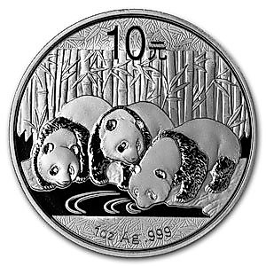 2013 China 1 oz Silver Panda Coin 10 YUAN Brilliant Uncirculated