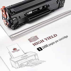 Toner Kingdom Compatible Toner Cartridge Replacement for Canon 137 CRG137 ImageClass D570 MF236n LBP151dw MF247dw MF249dw MF232w MF242dw MF244dw MF216n MF227dw MF212w Laser Printer Ink(Black, 2-Pack)