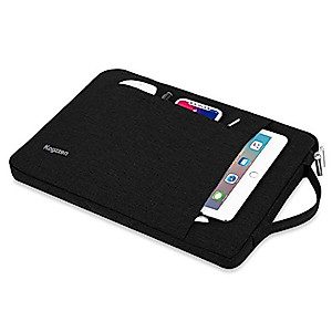 Kogzzen 13-14 Inch Laptop Sleeve with Handle Compatible with MacBook Air 13.3/ MacBook Pro 14 13/ Dell XPS 13/ Surface Laptop 13.5/ iPad Pro 12.9, Waterproof Shockproof Case Bag - Black