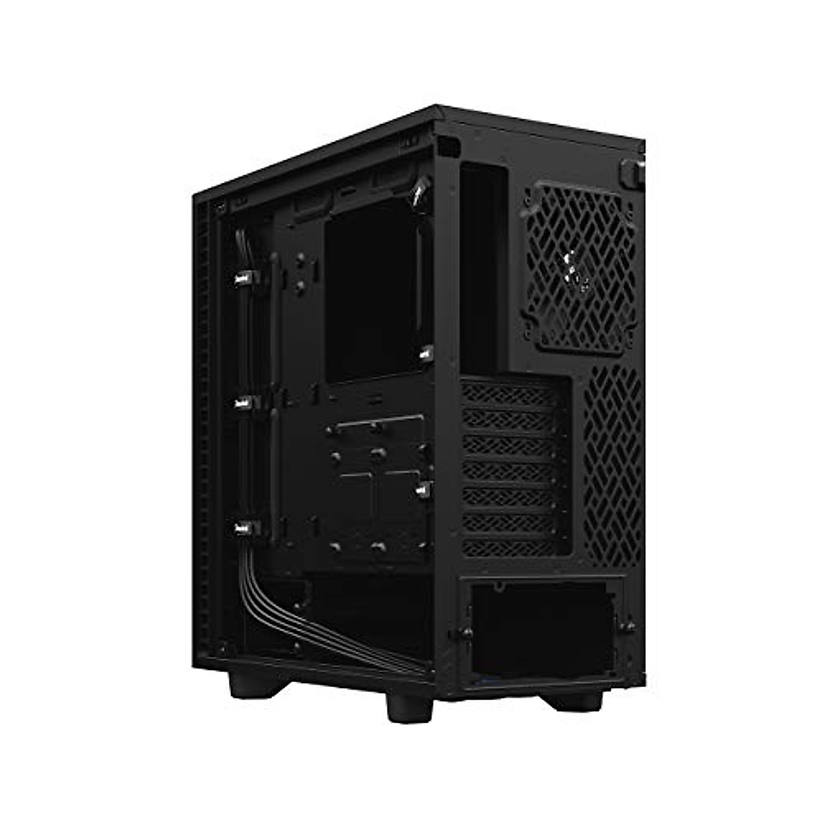 Fractal Design Define 7 Compact Black Brushed Aluminum/Steel ATX Compact Silent Dark Tinted Tempered Glass Window Mid Tower Computer Case