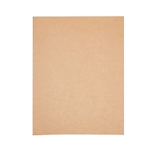 48 Sheets Brown Kraft Paper Material for Crafts, Party Invitations, Wedding, Letter Size (120 gsm, 8.5 x 11 In)