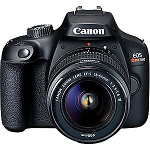 Canon EOS Rebel T100 DSLR Camera w EF-S 18-55mm f/3.5-5.6 III Lens + 2X 64GB Memory + Case + Filters + Tripod + More (35pc Bundle)