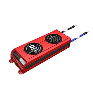 DALY BMS 13S 48V 80A Li-ion Battery Protection Module PCB Protection Board with Balance Leads BMS for 18650 Battery Pack 48V(Standard BMS,80A Fan)