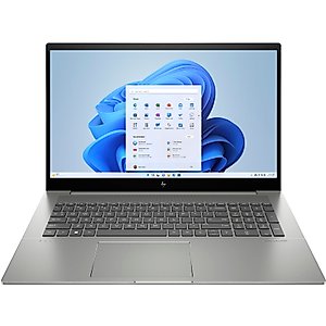 HP Envy 17 2023 Business Laptop 17.3" FHD IPS Touchscreen 10-Core Intel i7-1355U 64GB DDR4 1TB SSD NVDIA GeForce RTX 3050 4GB GDDR6 Thunderbolt 4 Wi-Fi 6E Backlit KB Windows 11 Pro w/ONT 32GB USB