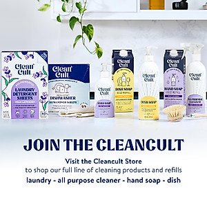 Cleancult Liquid Hand Soap Refill - Wild Lavender - Moisturizes Dry & Sensitive Skin - Made with Aloe Vera & Lavender Essential Oils - Eco Friendly - Paper-Based Packaging - 32 oz/1 Pack