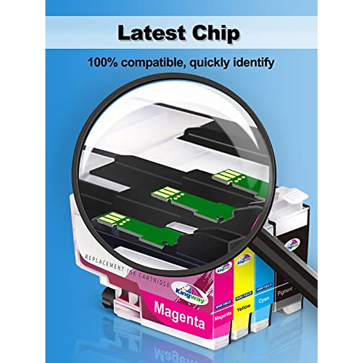 Compatible for Brother LC3033 Ink Cartridges Replacement for LC3033 BK/C/M/Y Ink Cartridges Brother use with Brother MFC-J995DW MFC-J995DWXL MFC-J815DW MFC-J805DW MFC-J805DWXL, 4 for LC3033 LC3035 Ink