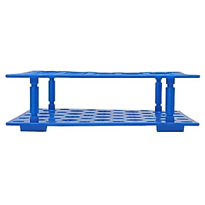 Centrifuge Tube Rack,2 Pieces Detachable Test Tube Rack Holder 50-Well Plastic Stand for 15ml 50ml Tube