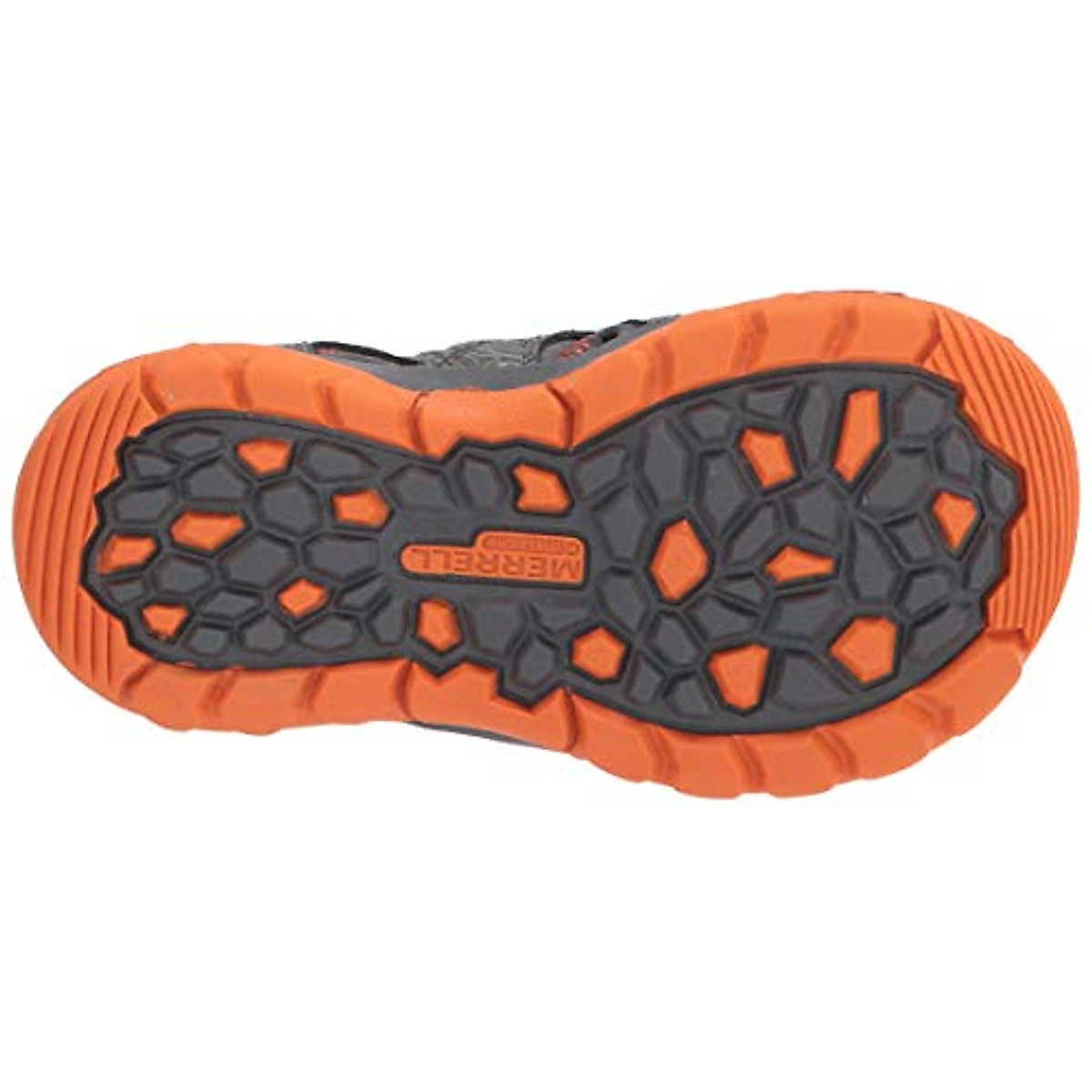 Merrell Kid's Unisex Hydro Sport Sandal, Grey/Orange,11 Big Kid