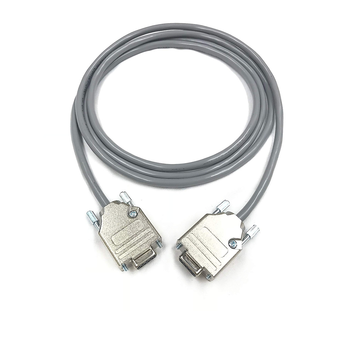 Custom Cable Connection 50 Foot DB9 Female to Female RS232 Serial Cable - 24 AWG with Grey PVC Jacket - Made in USA