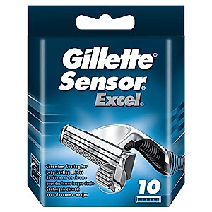 Gillette Sensor Excel Razor Blades for Men Pack of 10 Blades