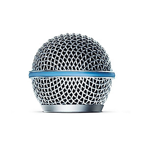Shure BETA 58A Vocal Microphone - Single Element Supercardioid Dynamic Mic for Stage and Studio, Includes A25D Adjustable Stand Adapter, 5/8” to 3/8” (Euro) Thread Adapter and Storage Bag
