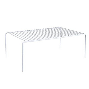 GEDLIRE Cabinet Storage Shelf Rack, Large (15.7 x 9.4 inch) Rustproof Metal Wire Kitchen Cabinet Organizer and Storage, Cupboard Spice Shelf Rack for Plate, Dish, Counter & Pantry Organization