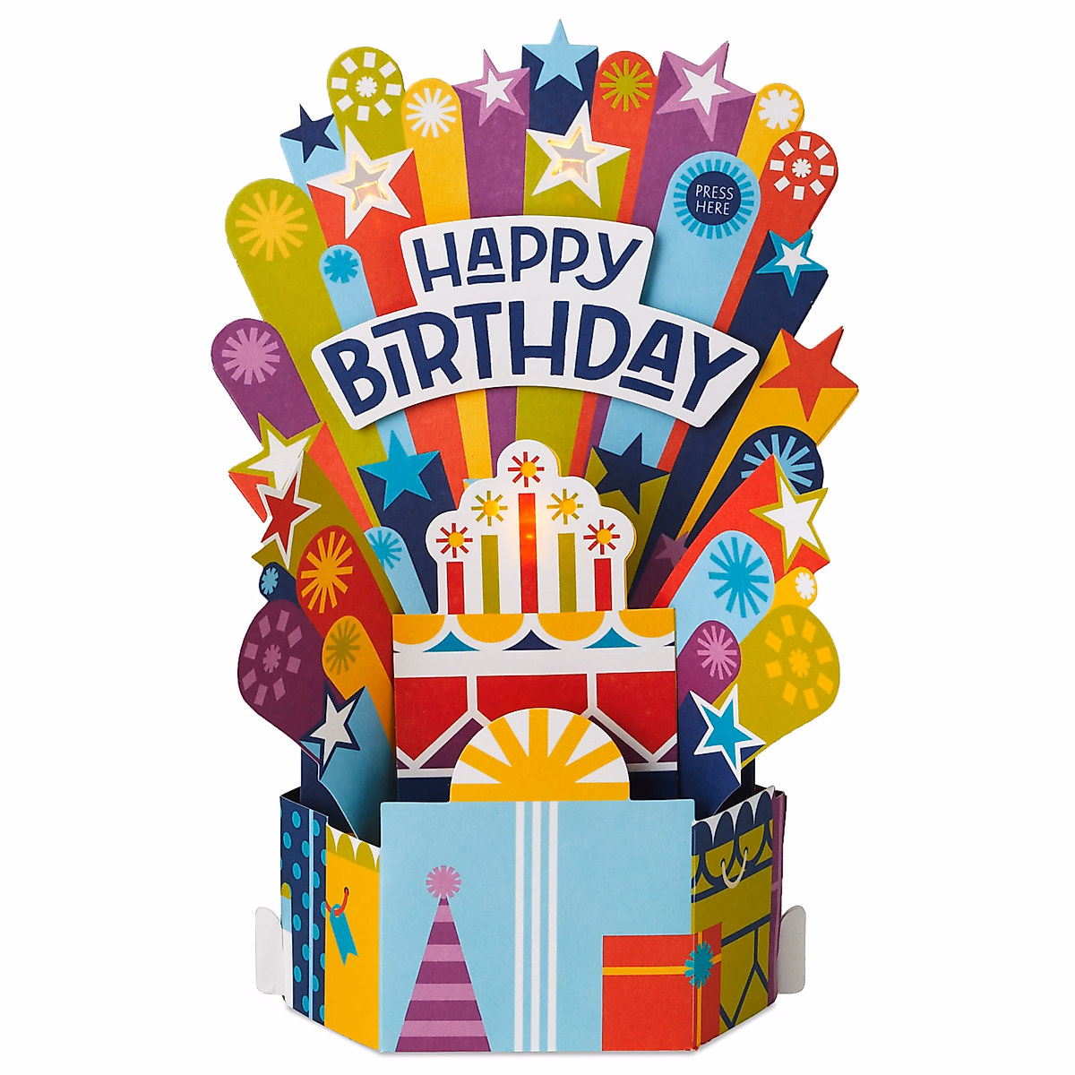 Hallmark Paper Wonder Pop Up Birthday Card with Music (Birthday Cake, Happy by Pharrell Williams)