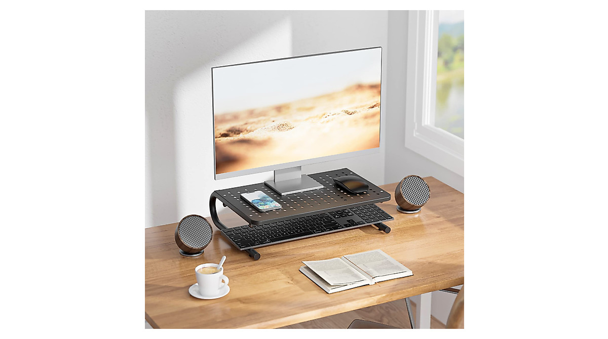 WALI Monitor Stand Riser - 4-inch Ergonomic Laptop & Monitor Holder