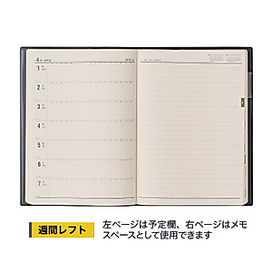 Nippon Management Center Noritsu NOLTY Notebook, 2024 A5 Weekly, Monthly Block, Black, 6226 (Begins December 2023)