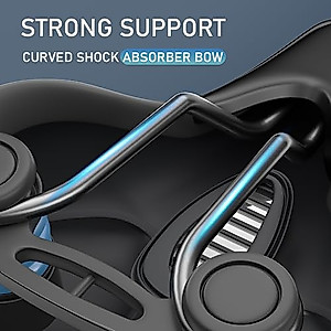 TOSUOD Bike Seat Comfortable Bicycle Saddle for Men Women Gel Bicycle Seat Cushion Memory Foam Padded Soft Bike Seat Saddle Universal Fit for Exercise Stationary Bikes Road City Mountain Bikes Black