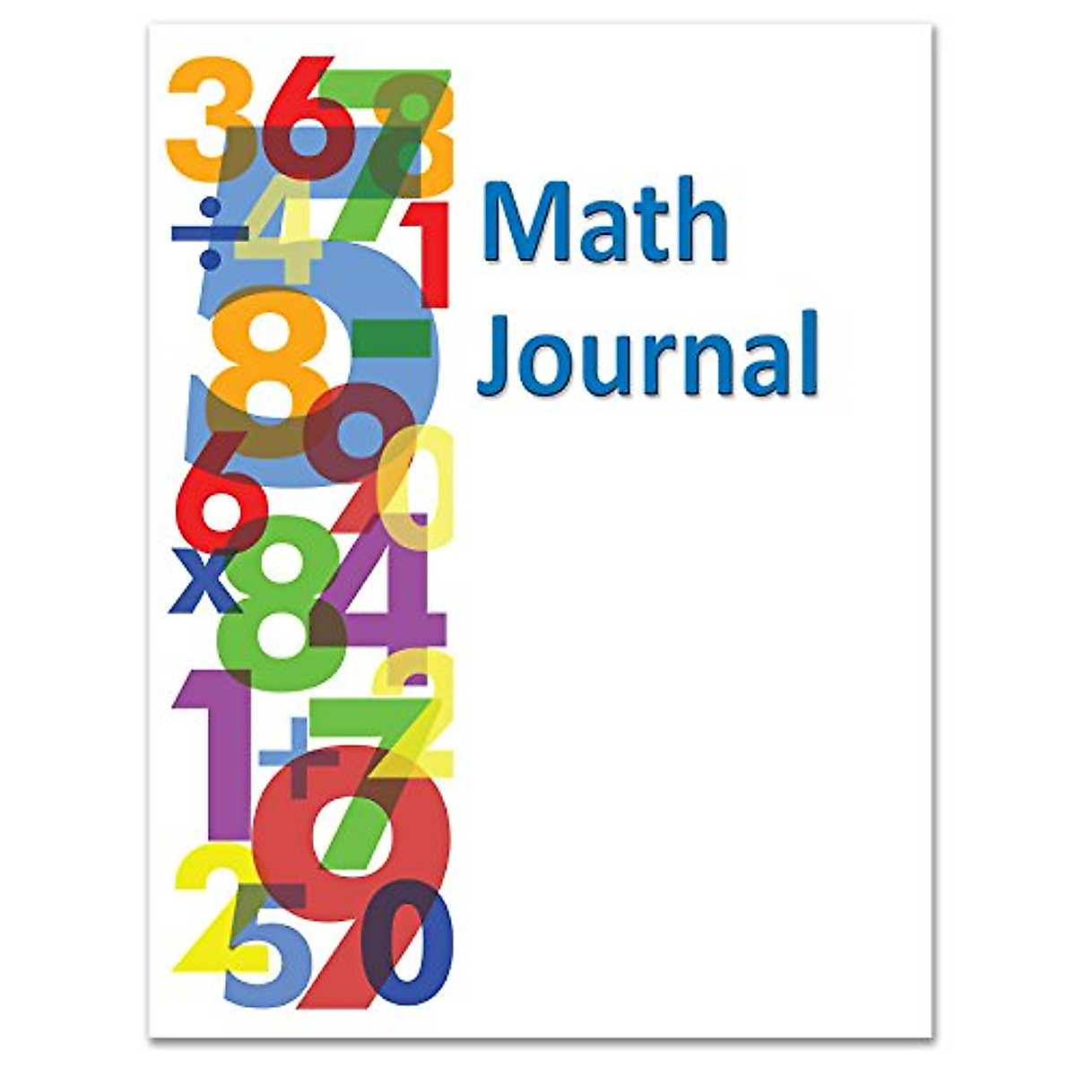 BookFactory Elementary School Math Journal/Classroom Math Book - 10 Pack (8.5" x 11" -32 Pages) Saddle Stitched (JOU-032-7CSS-MJ-[10-Pack]-PJX)