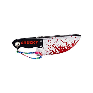 Spirit Halloween Chucky Knife Wristlet Bag | Officially Licensed | Good Guys | Horror Accessory Multicolored