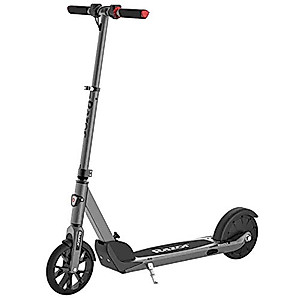 Razor E Prime Adult Electric Scooter - Up to 15 mph, 8" Airless Flat-free Tires, Rear Wheel Drive, 250W Brushless Hub Motor, Lightweight Aluminum Frame, Anti-Rattle System, Foldable