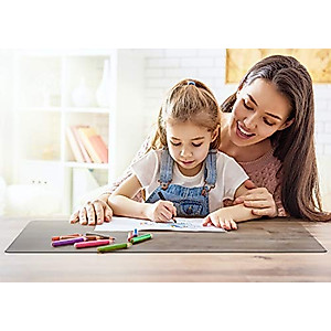 Large Silicone Mat for Art & Crafts Jewelry Casting Molds, Epoxy Resin, Glitter Slime, Paints - Multipurpose Silicon Kitchen Table, Floor & Countertop Mat – Non Stick & Non Slip- 27.5” x 19.5” (Clear)