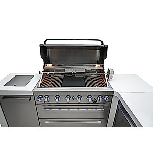 Mont Alpi MAGR Dual Sided Heavy Duty Cast Iron Reversible Griddle Grill Pan Plate - Flat & Ridged Surface - Fits any Mont Alpi Grill Model