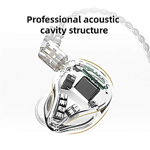 KZ ASX Headset 20 BA Units HiFi Bass in Ear Monitor Balanced Armature Earphones Noise Cancelling Earbuds Sport Headphones(with mic,Black)