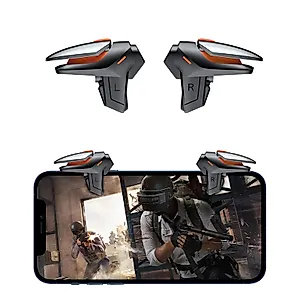 Newseego for PUBG Game Controller Trigger, [1 Pair] New Version Smart Phone Game Controller Gamepad Large Thickness, Sensitive Aim & Shoot PUBG Triggers for iOS/Android-Black.