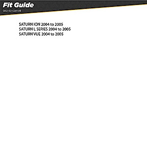 Scosche GM10B Compatible with 2004-05 Saturn ION, Vue Power / Speaker Connector / Wire Harness for Aftermarket Stereo Installation with Color Coded Wires, black