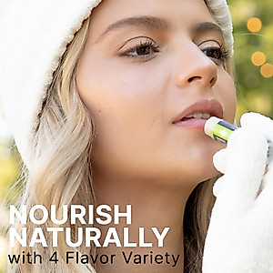 USDA Organic Lip Balm - USA Made & All Natural 4 Pack Multi Flavor Lips Moisturizer, Valentines Day Gifts, Moisturizing Lip Care, Beauty & Birthday Gifts, Moisturizer Chapstick Care for Dry Lips