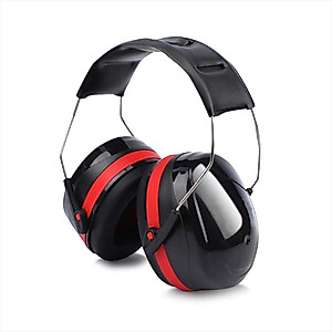 NUZAMAS Ear Defenders, Sound Hearing Protection, Ear Muffs Noise Cancelling Headphones, Shooting, Construction, Gardening, Lawn Mowing, Garage Work - Padded Head Band Fits Adults and Kids