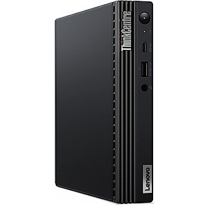 LENOVO ThinkCentre M75q Gen 2 Business Mini Desktop Black (AMD Ryzen 5 PRO 5650GE 6-Core, 64GB RAM, 1TB PCIe SSD, AMD Radeon, AC WiFi, BT 5.1, HDMI, USB 3.2, Win10P) w/Hub