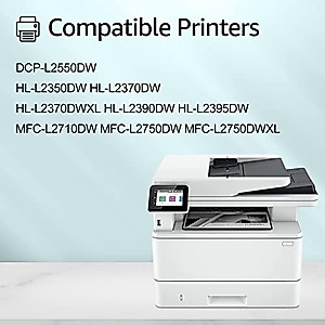 greencycle Compatible Toner Cartridge Replacement for Brother TN760 TN-760 TN730 with Chip to Use with HL-L2350DW HL-L2395DW HL-L2390DW HL-L2370DW MFC-L2750DW MFC-L2710DW (Black, 2-Pack)
