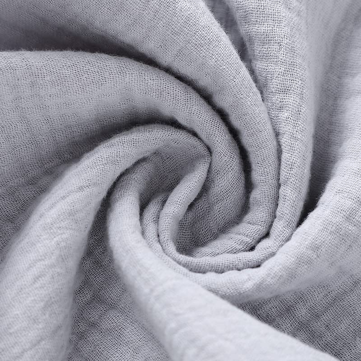 LAWKUL Baby Security Blankets Organic Cotton Muslin Lovey Breathable Lovie Soft Cuddly Lovies for Infant Boy Girls Koala Grey