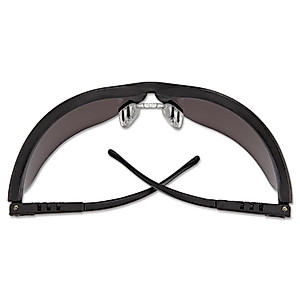MCR Crews KD112 Klondikke Safety Glasses - Black Frame, Grey Lens