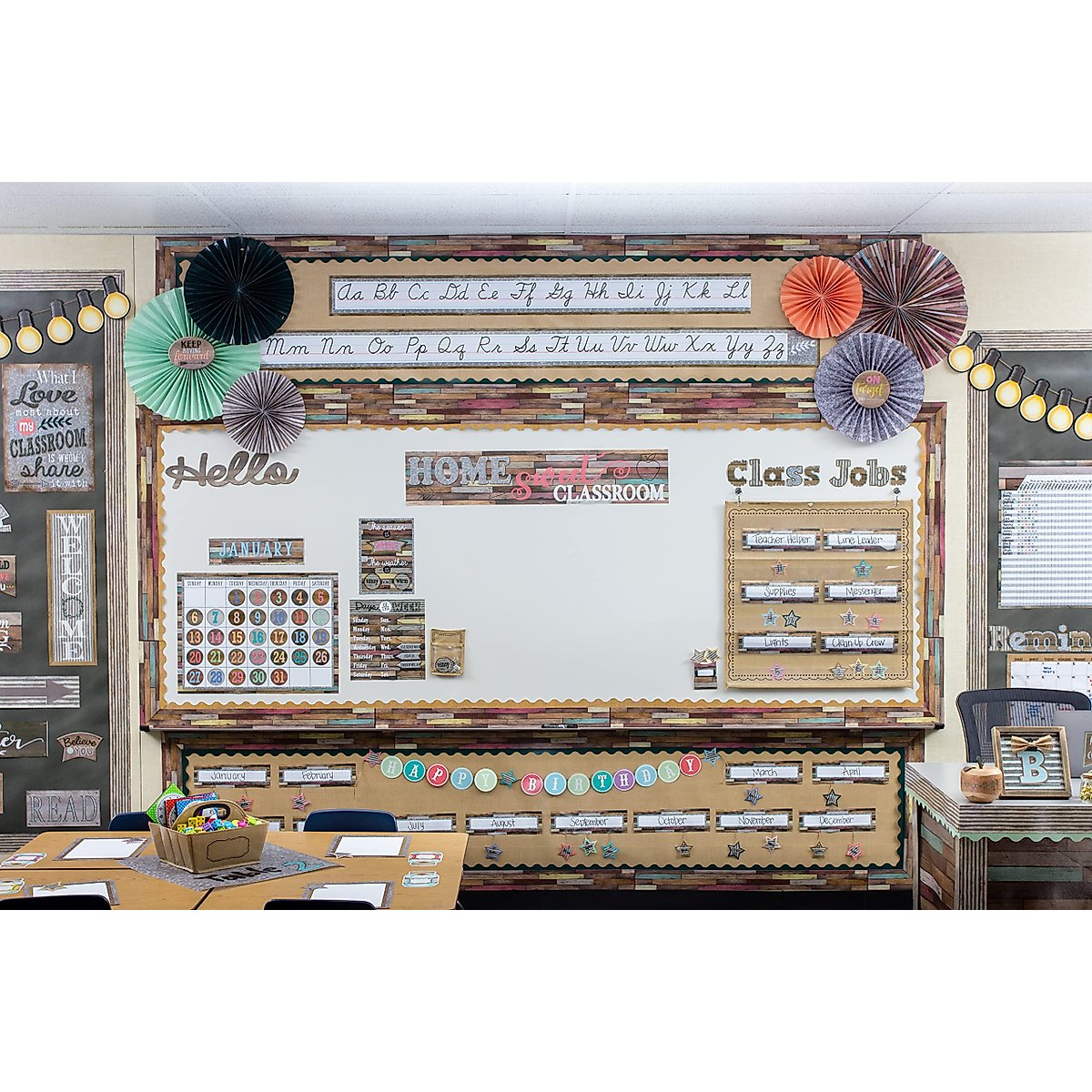 Teacher Created Resources Reclaimed Wood Straight Border Trim (TCR8838)