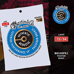 Martin Acoustic Guitar Strings (41Y18MA540PK3)
