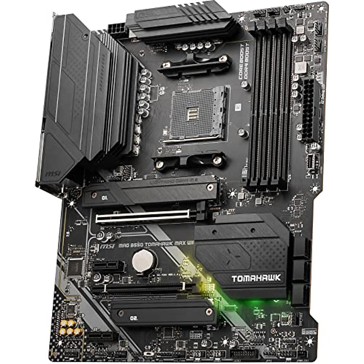 MSI MAG B550 Tomahawk MAX WiFi Gaming Motherboard (AMD AM4, DDR4, PCIe 4.0, SATA 6Gb/s, M.2, USB 3.2 Gen 2, HDMI/DP, ATX, Wi-Fi 6E, AMD Ryzen 5000 Series Processors) AMD Gaming Motherboards (Renewed)