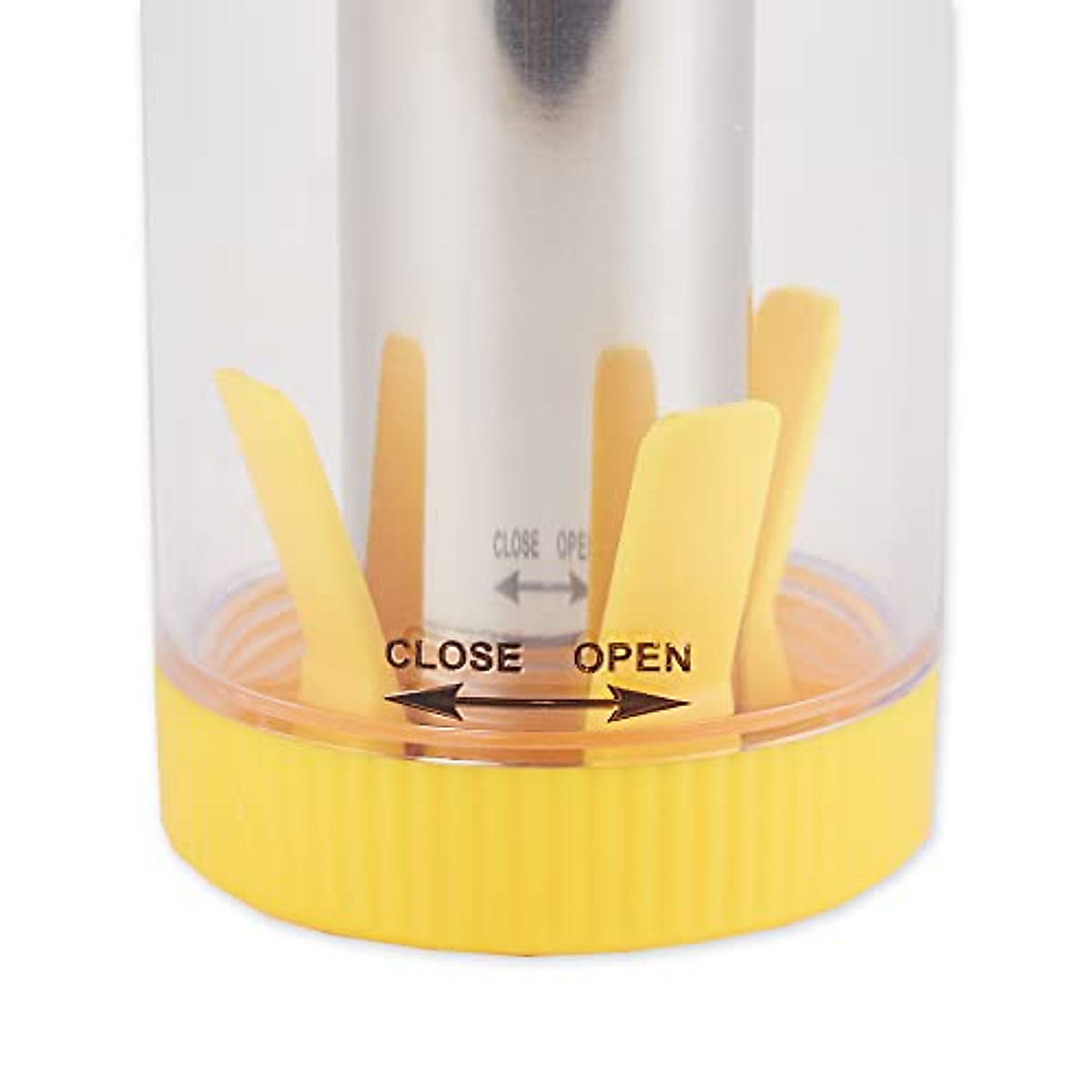 RSVP International Yellow Deluxe Corn Stripper, 10.5" | Quickly Remove Kernels from the Cob | No Splatters or Mess | Dishwasher Safe