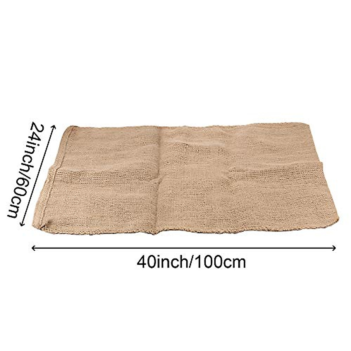 HAKZEON 5 PCS Burlap Bags, 40x24 Inch Burlap Potato Sacks Race Bags for Adults and Kids, Reusable Sturdy Storage Bags for Home and Gardening, Made of 100% Jute, Birthday Party Game Bags